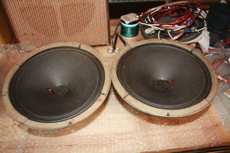 1940's General Electric 10" Speaker Pair, Original 8 Ohm | Reverb