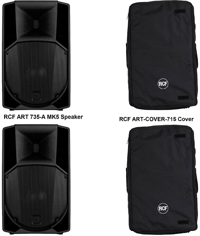 2x RCF ART 735-A MK5 15" Powered Speaker 1400W with DSP + 2x | Reverb
