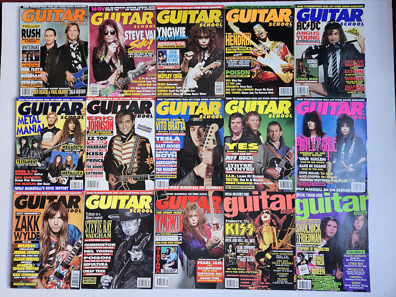 Guitar School Magazine - (25) Issues from 1990 to 1994 | Reverb
