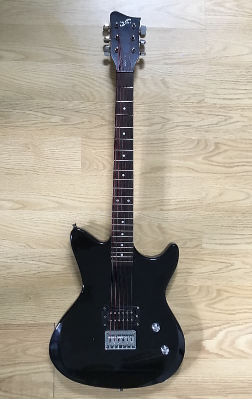 First Act Black Stratocaster ME431 Electric Guitar + Red | Reverb