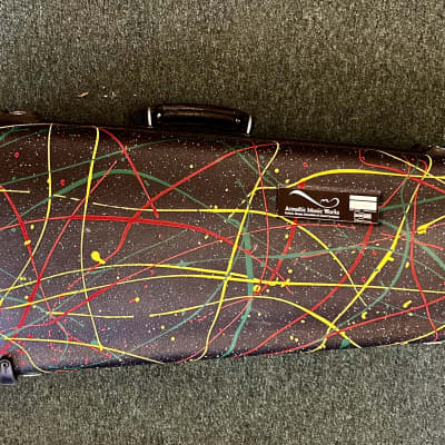 Calton deluxe mandolin case - Black with granite and heavy | Reverb