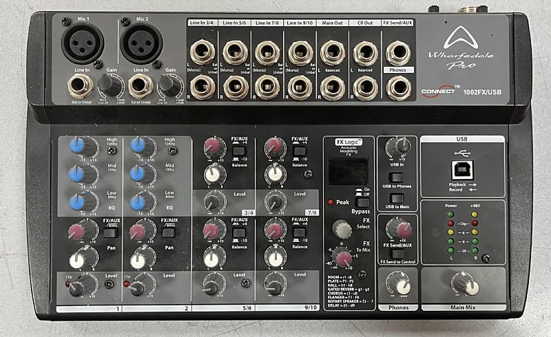Wharfedale Pro 1002FX USB 10 channel mixer with usb and | Reverb UK