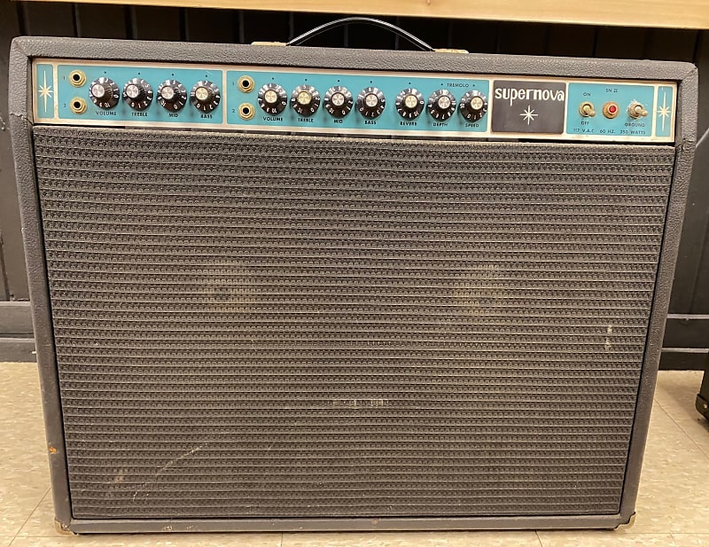 Vintage Tel-Ray Supernova Solid State Guitar Amp Combo | Reverb