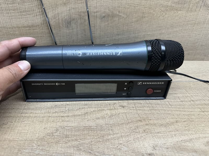 Sennheiser EW100 wireless mic system Silver | Reverb