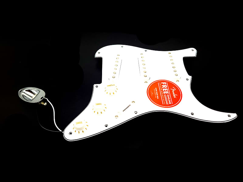 Squier Affinity Stratocaster SSS White Loaded Pickguard | Reverb