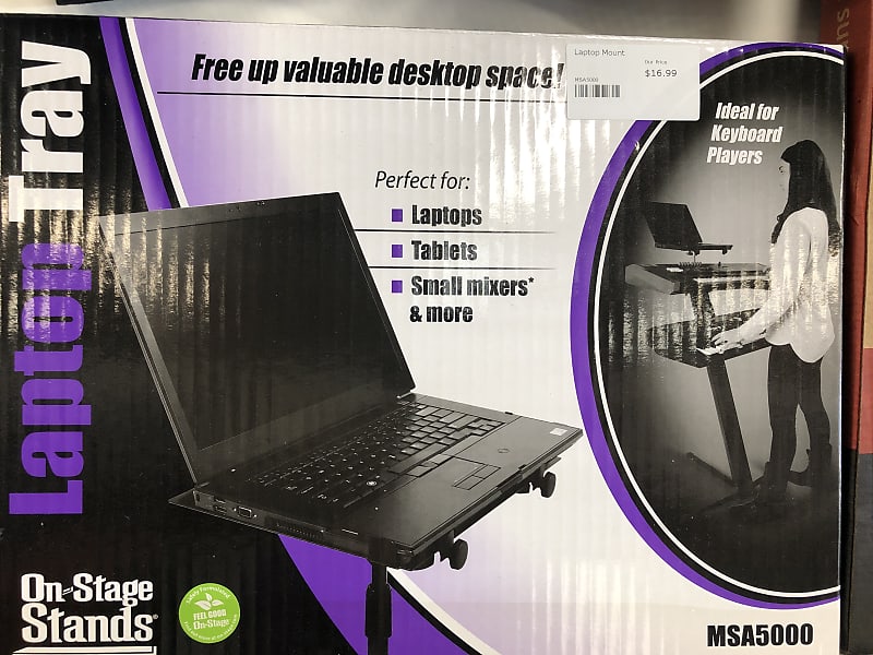 On-Stage MSA5000 Laptop Mount Tray | Reverb