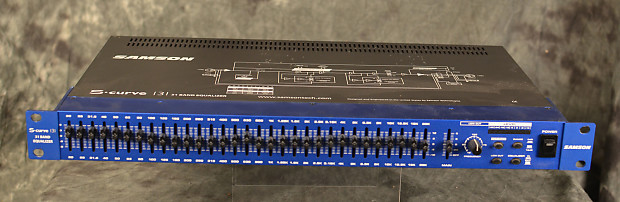 Samson S Curve 131 31 Band Graphic Equalizer Rackmount Blue | Reverb