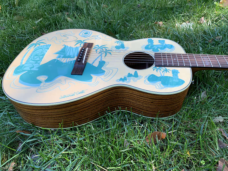 Mollo Tiki Man Parlor Guitar 2022 | Reverb