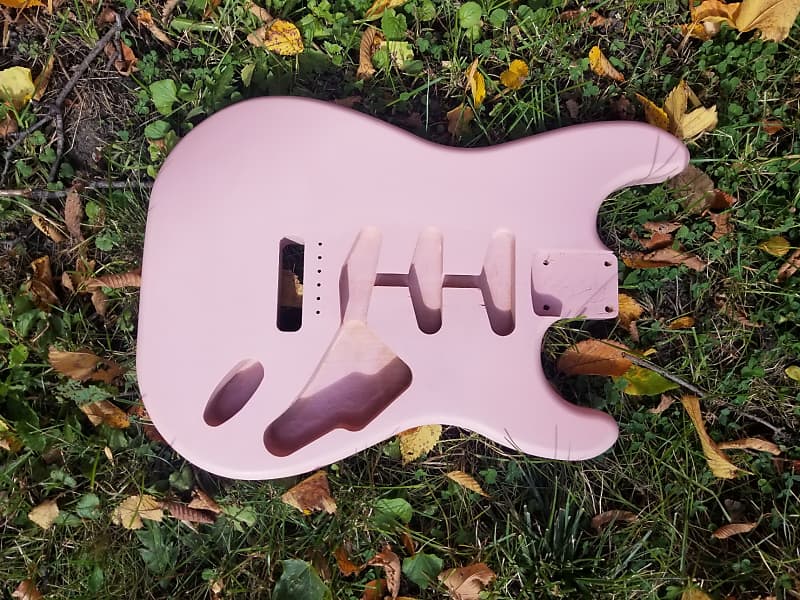 Fender Stratocaster Body Shell Pink | Reverb