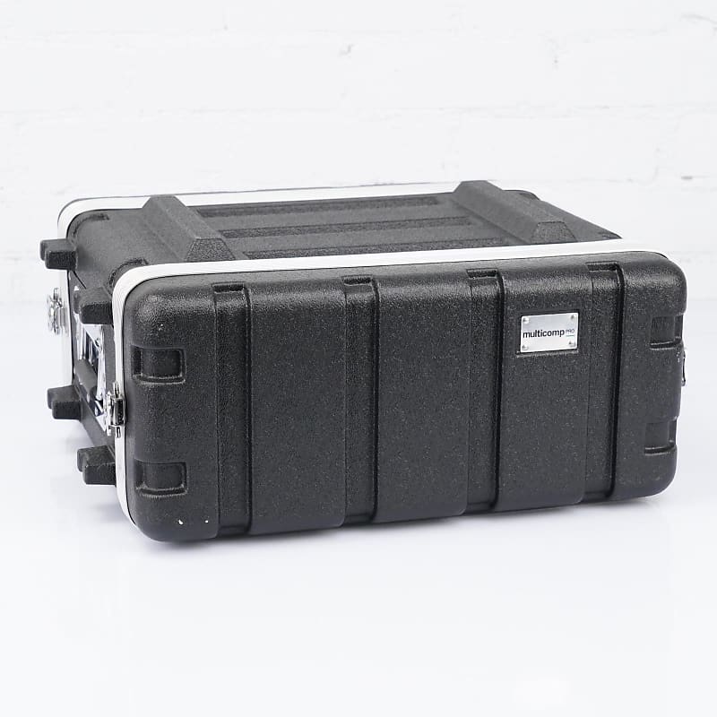 Multicomp Pro 19" 4RU Shallow Flight Rack Case w/ Wiremold | Reverb
