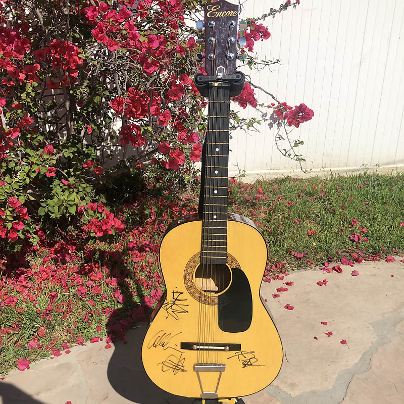 Tom DeLonge Travis Barker Box Car Racer Autographed Guitar | Reverb