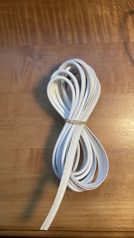 Amplifier Piping 10ft Large Embossed White Piping Trim for | Reverb