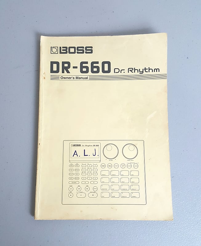 Boss DR-660 Dr Rhythm Drum Machine - Original Owner's Manual! | Reverb