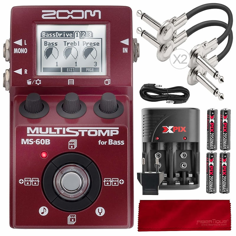 Zoom MS-60B MultiStomp Bass Pedal with Cables and Deluxe | Reverb
