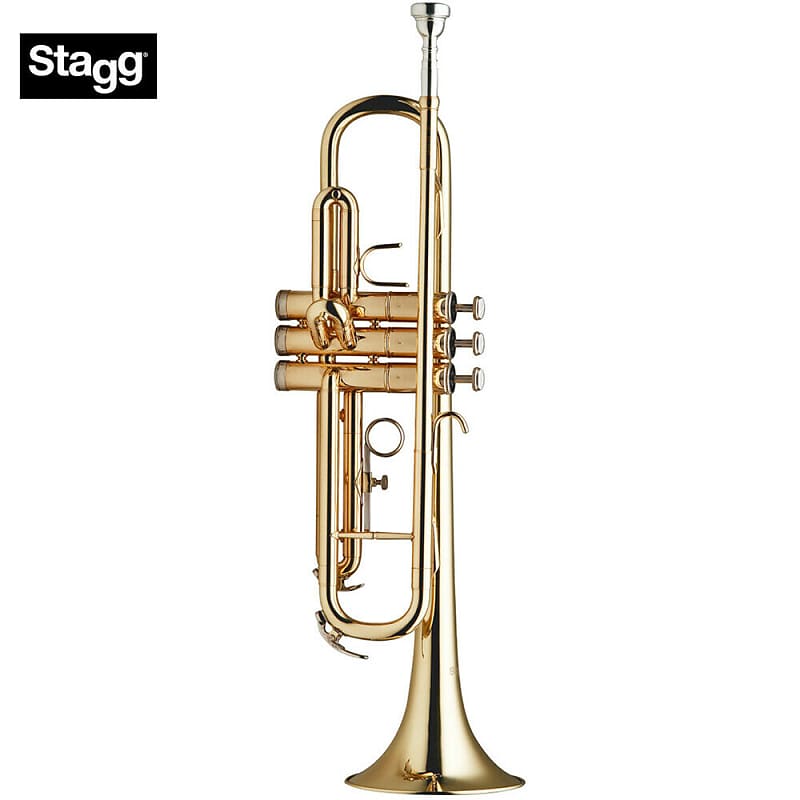 Stagg WS-TR215 Key of Bb Trumpet w/Soft Case & Mouthpiece 7C | Reverb