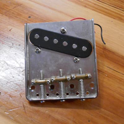 Squier Telecaster Bridge. Pickup. Brass Saddles. String | Reverb