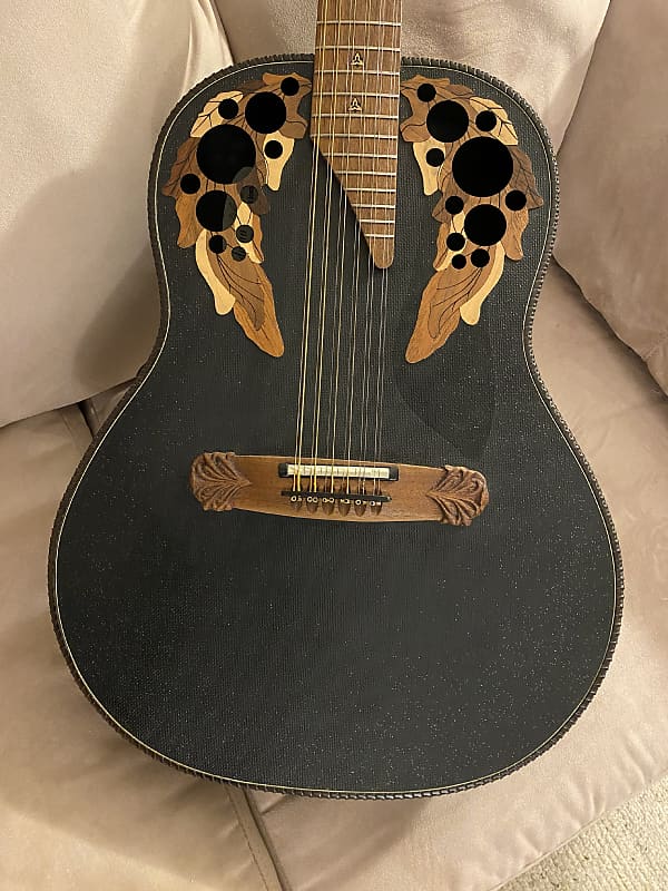 Adamas 1688-5 Twelve (12) String Black with Gold Speckles | Reverb