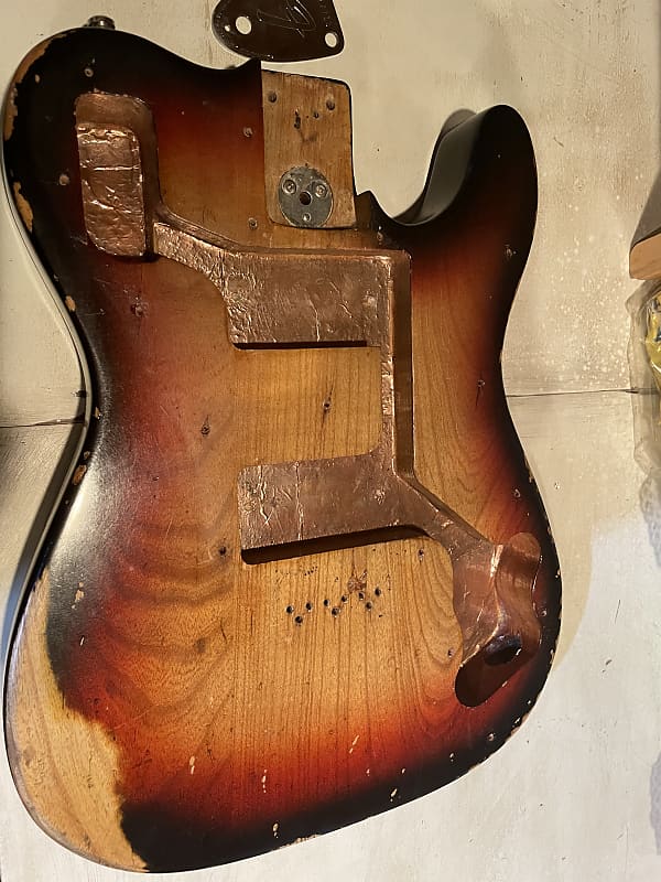 Fender Telecaster Deluxe Body 1973 - Sunburst | Reverb