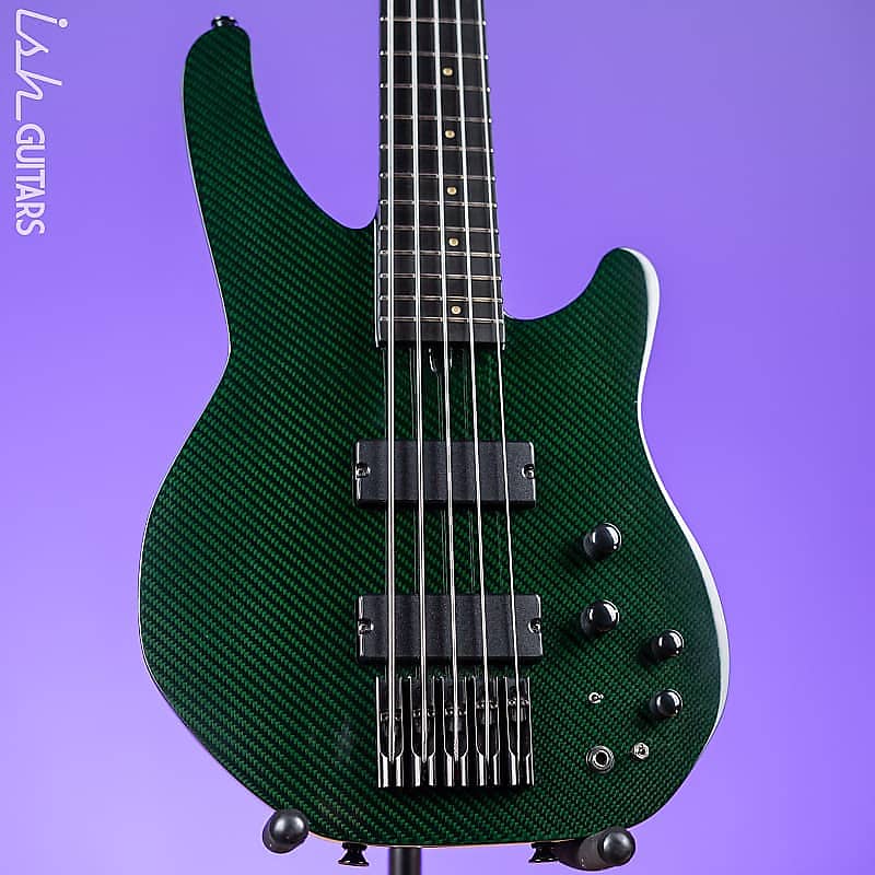 Status Stealth Bass Green Carbon Fiber w/ Green LEDs | Reverb
