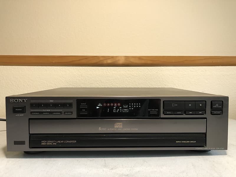 Sony CDP-C321 CD Changer 5 Compact Disc Player HiFi Stereo | Reverb
