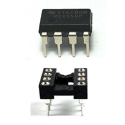 Texas Instruments RC4558 + Sockets Dual Operational Amplifier | Reverb
