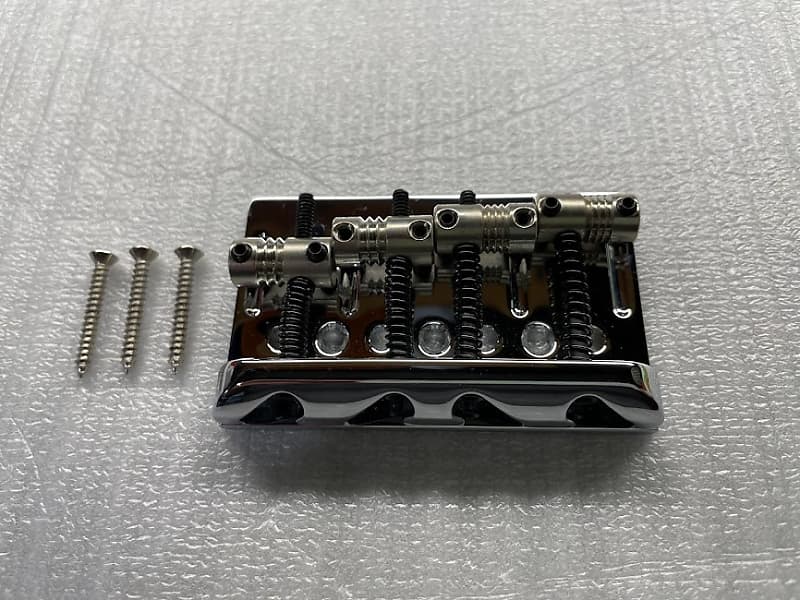 Fender American Standard Bass Bridge Assembly Chrome | Reverb