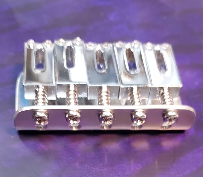 Five String Mandolin Bridge Chrome | Reverb