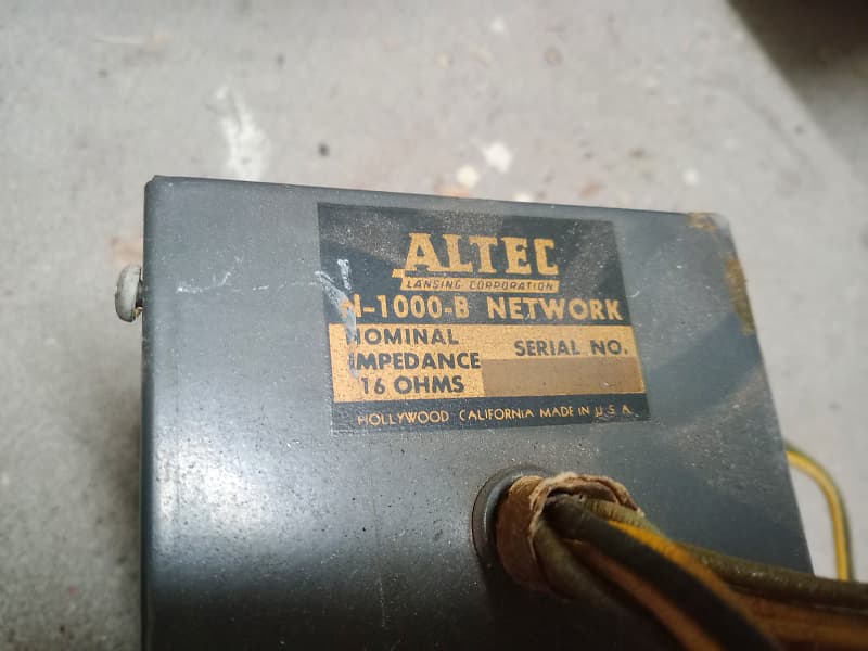 Altec N-1000-B Network Filter/Crossover for 604b | Reverb Canada
