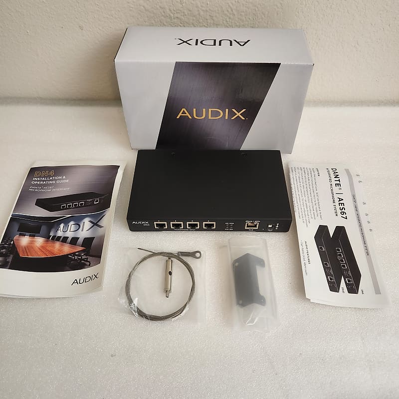 Audix DN4 Dante AES67 Integrated Microphone System Interface | Reverb