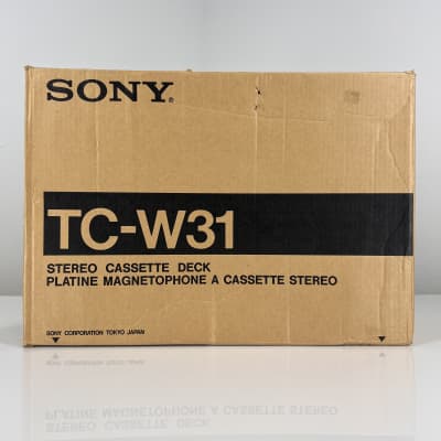 Sony TC-W31 Stereo Cassette Deck - Black | Reverb