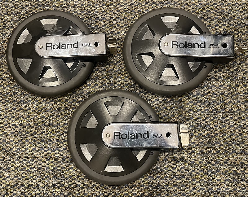 Lot of 3 - Roland PD-8 V-Pad 8" Dual Trigger Drum Pad - Free | Reverb