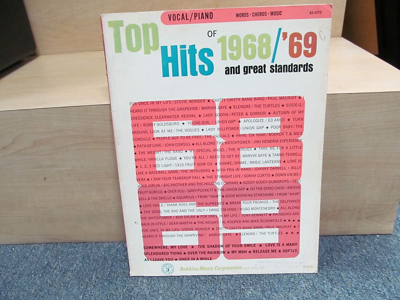 Robbins Music Top Hits and great standards of 1968/'69 Vocal | Reverb