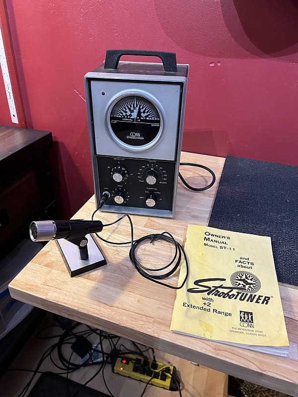Vintage Conn Strobotuner st-11 model -Black | Reverb