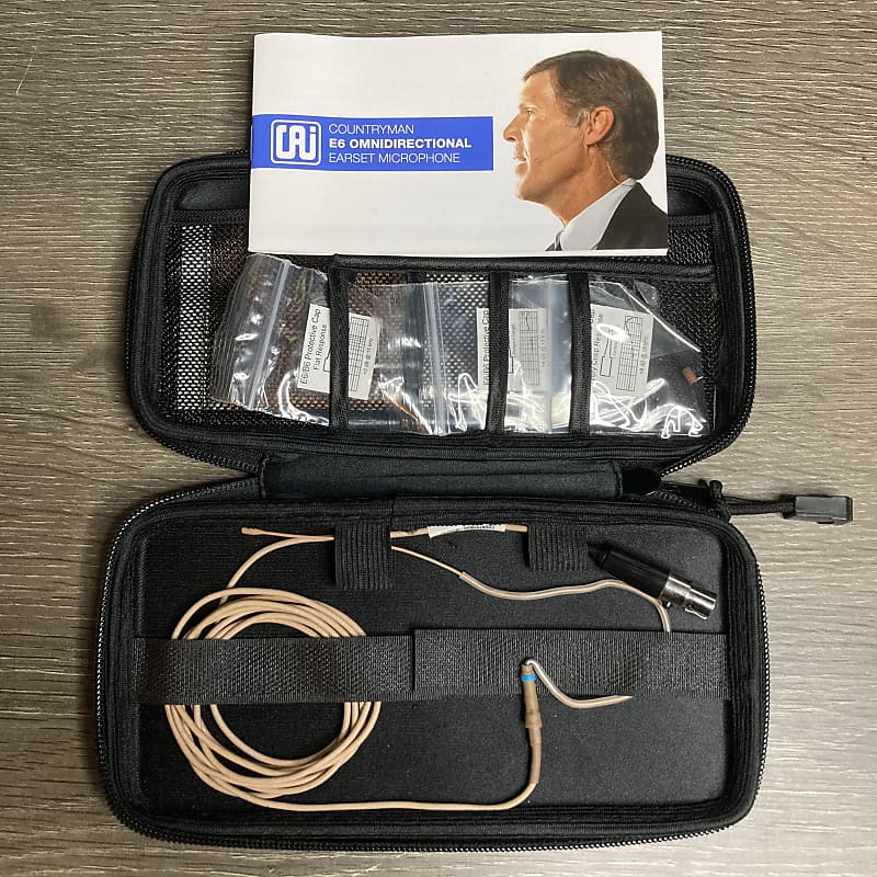 Countryman E6 Omnidirectional Earset Microphone Low Gain with | Reverb