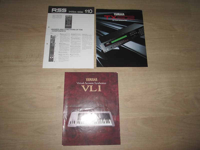 Roland System-100M Sheet + Yamaha TX802 + VL1 Brochure’s - | Reverb