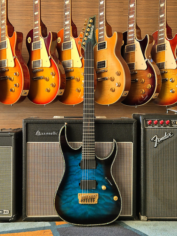 Ibanez RGIX20FEQM - Sapphire Blue Sunburst | Reverb