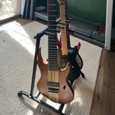 Agile 8 String Electric Guitar Intrepid Pro 828 EB CP Natural | Reverb