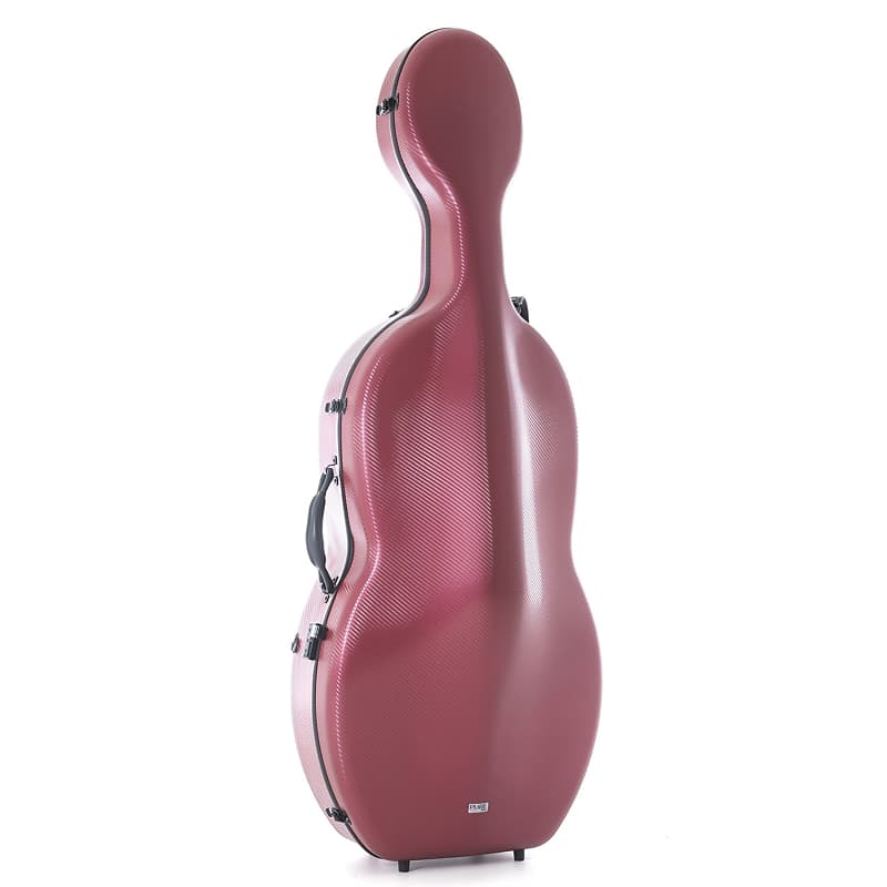 PURE by GEWA Cello Case, Polycarbonate 4.6, Red | Reverb