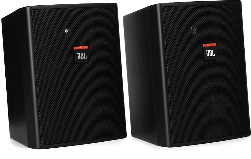 JBL Control 25AV Indoor/Outdoor Surface-Mount Speaker - Black | Reverb