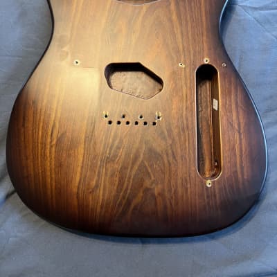 Warmoth Telecaster Body - Roasted Swamp Ash - Satin, Burst, | Reverb