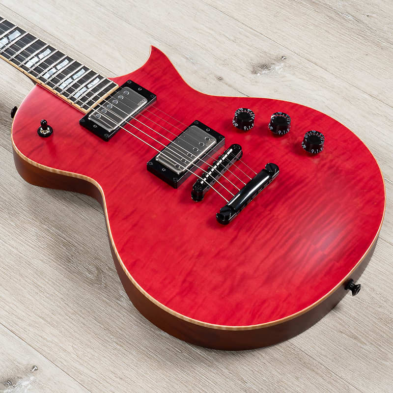 ESP USA Eclipse Guitar, Ebony Fretboard, Flame Maple Top, EMG | Reverb