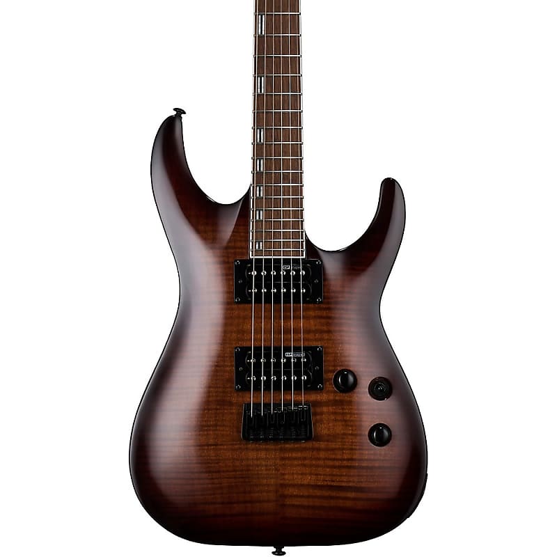 ESP LTD H-200FM Electric Guitar Dark Brown Sunburst | Reverb