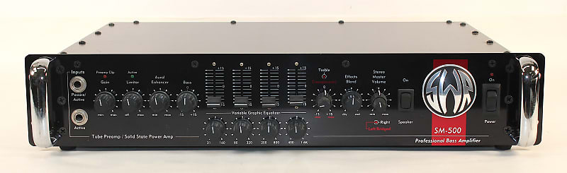 SWR SM-500 Professional Bass Amplifier Tube Pre Rack Mount | Reverb