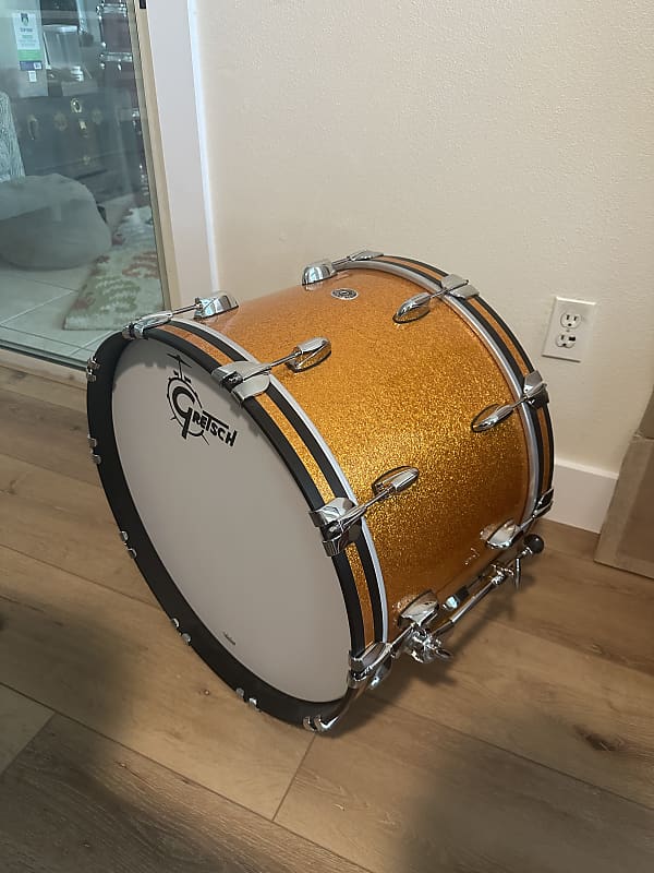 Gretsch Brooklyn 14x22 Kick Drum - Gold Sparkle | Reverb