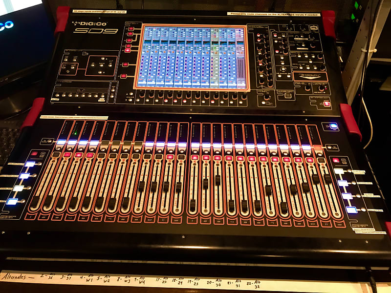 Digico SD9 w/ 2 D-Racks, 2 100' CAT5e snakes and UB Madi | Reverb