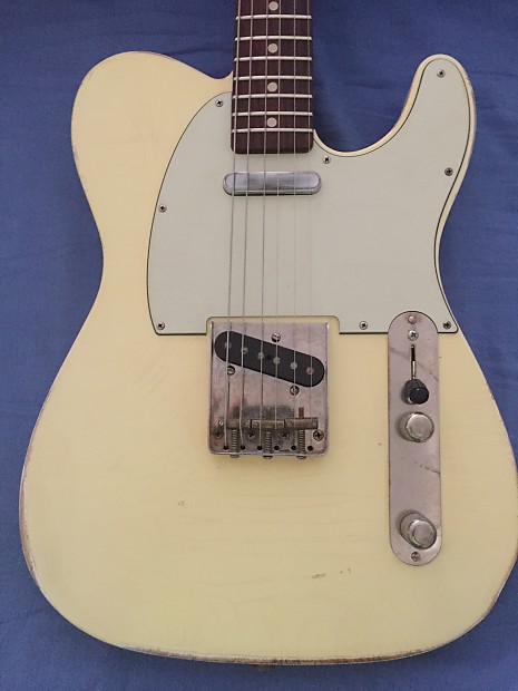 Custom Built Telecaster Vintage White Rosewood board w/ | Reverb