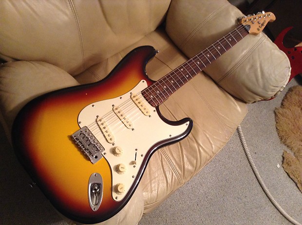 Lotus Stratocaster, Late 70s Early 80s, 3 Tone Sunburst | Reverb