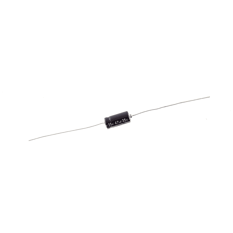Axial Polarized Electrolytic Capacitor, 47uf @ 35VDC | Reverb