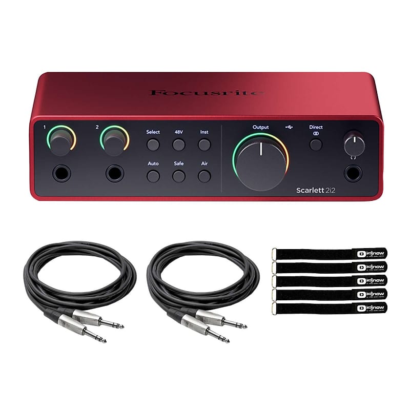 Focusrite Scarlett 2i2 4th Gen USB 2.0 Audio Recording | Reverb