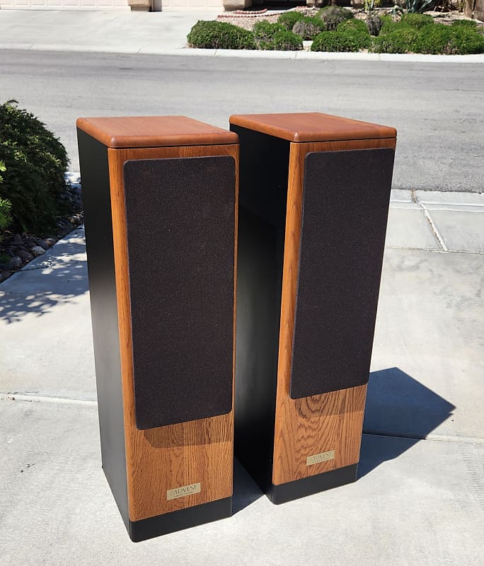 Advent Vintage Advent Heritage Tower Speakers 80s - Mahogany | Reverb